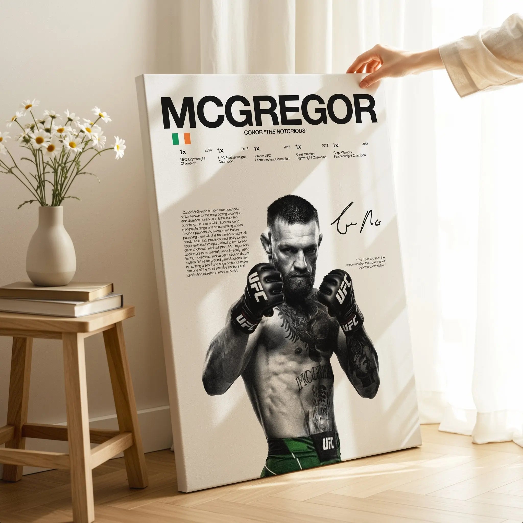 Conor McGregor “The Notorious” – 4K Ultra Wrap Frame Wall Art in Pakis ...