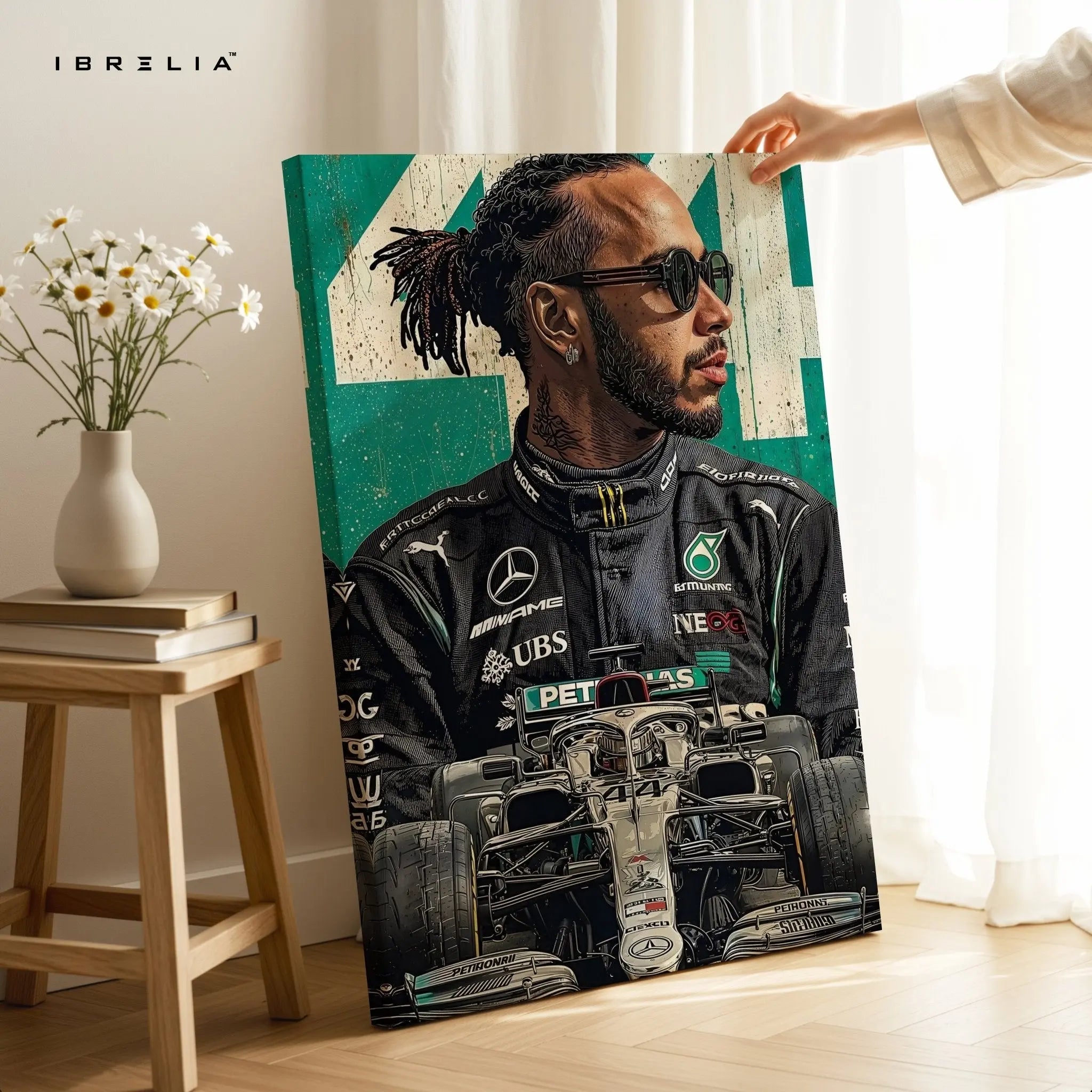 Formula 1 Racing Wall Frame | Lewis Hamilton Edition | 4K Ultra Wrap F ...
